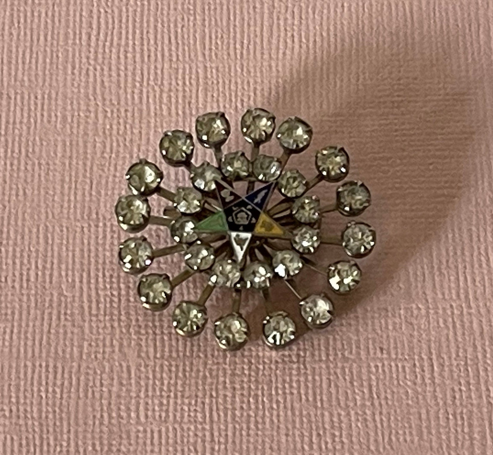 Vintage Order of the Eastern Star Rhinestone Brooch Eastern - Etsy