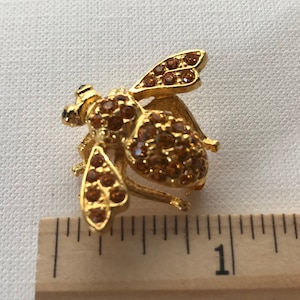 Signed Joan Rivers Bee Brooch, Joan Rivers Amber Bee Pin, Joan Rivers ...