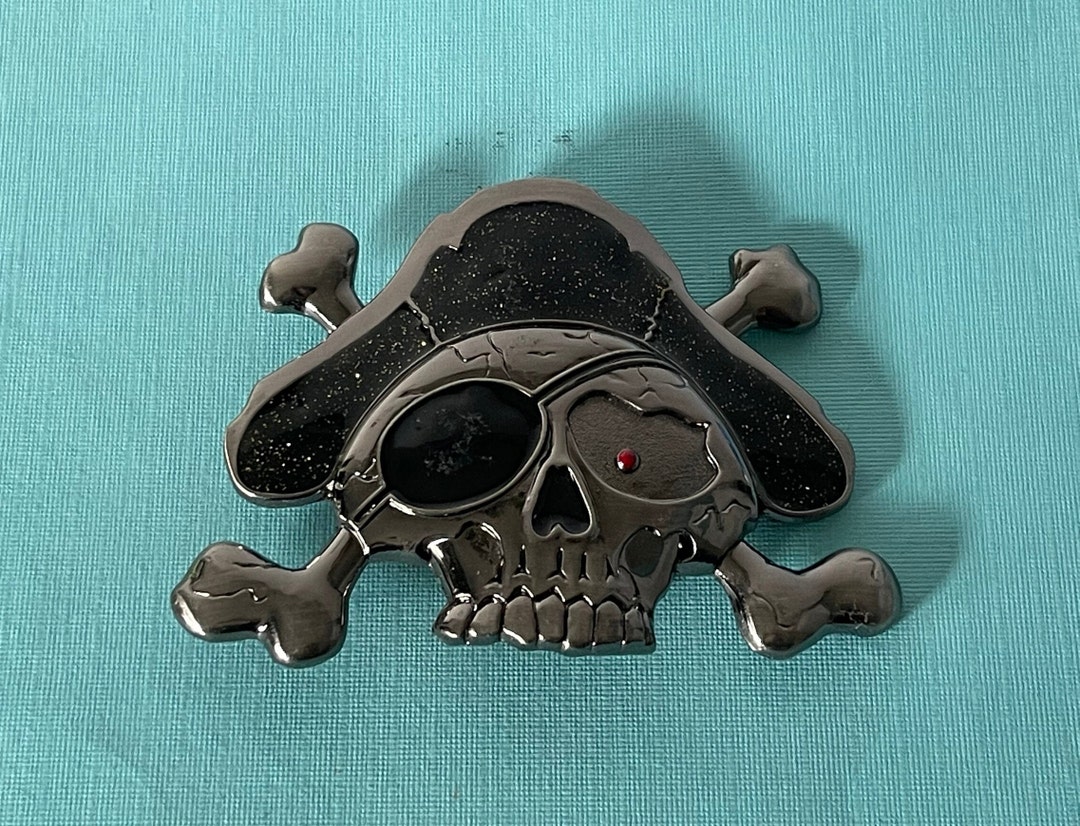 Vintage new Skeleton Belt Buckle Skull Belt - Etsy