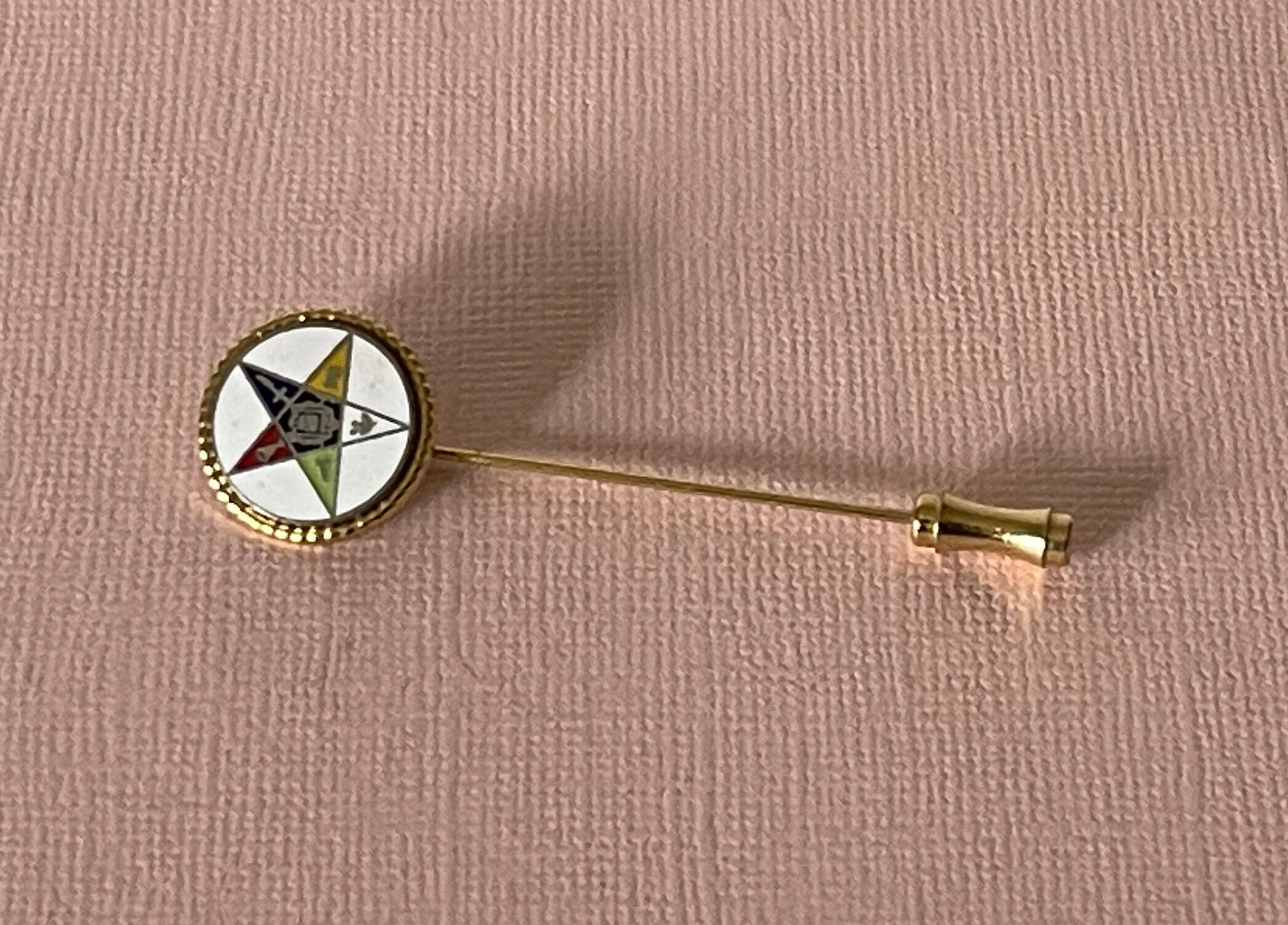 Vintage Order of the Eastern Star Stick Pin, OES Brooch, Masonic ...