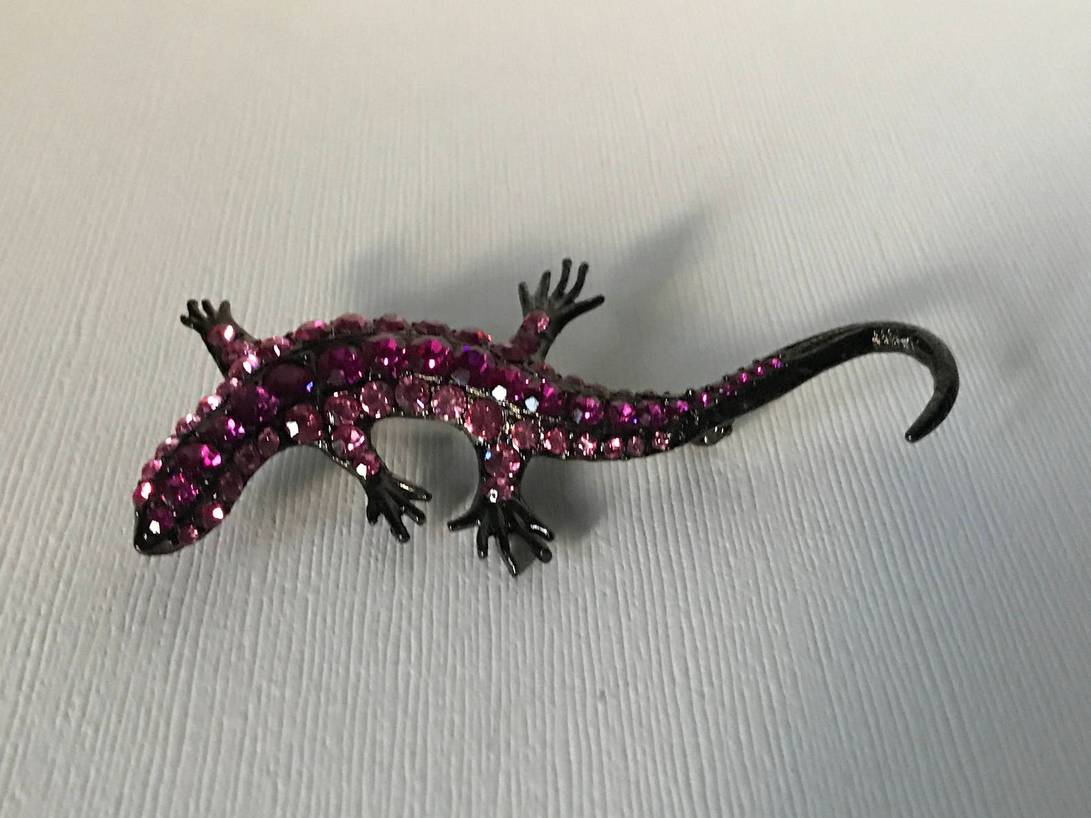 Rhinestone Lizard Brooch Rhinestone Lizard Pin Pink Lizard | Etsy
