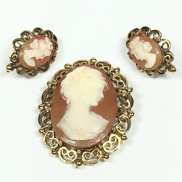 Cameo Clip Earrings - Etsy
