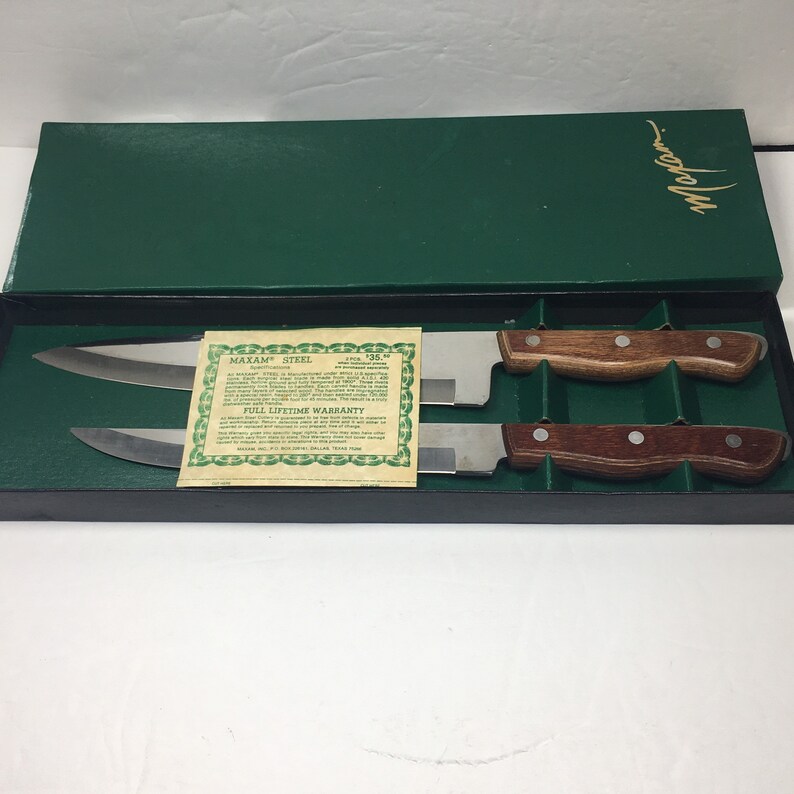 Vintage MAXAM Stainless Steel Knife Set – French Chef & Carving Knives ...