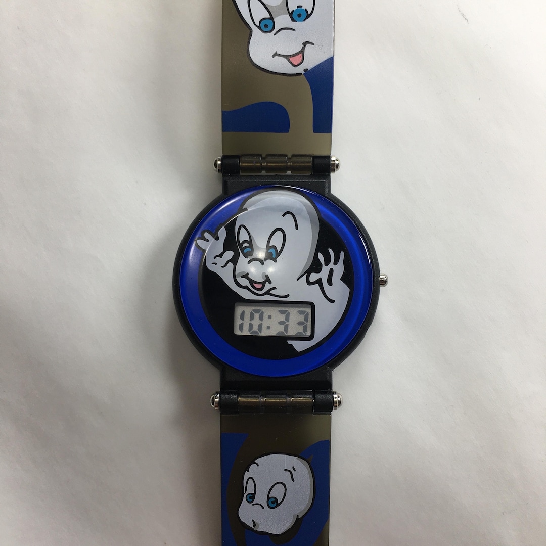 1995 Casper the Friendly Ghost Digital Plastic Wrist Watch Vintage ...