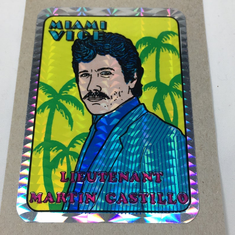 1980s Vintage Miami Vice Prism Vending Machine Sticker Lot - Crockett ...