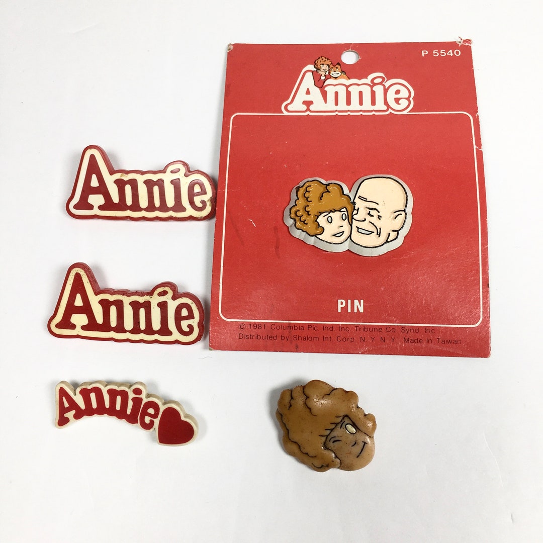Little Orphan Annie Pin Collection 1981 Set of 5 - Etsy