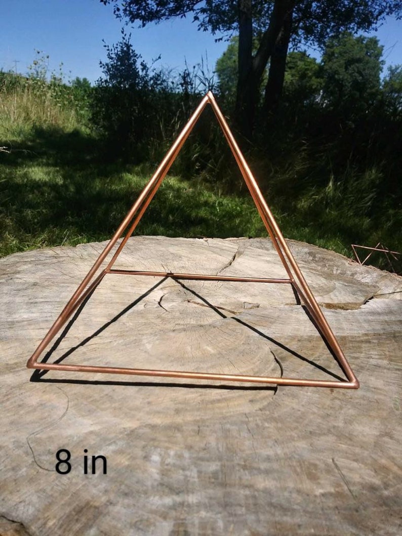 8 inch pure copper pyramids | Etsy