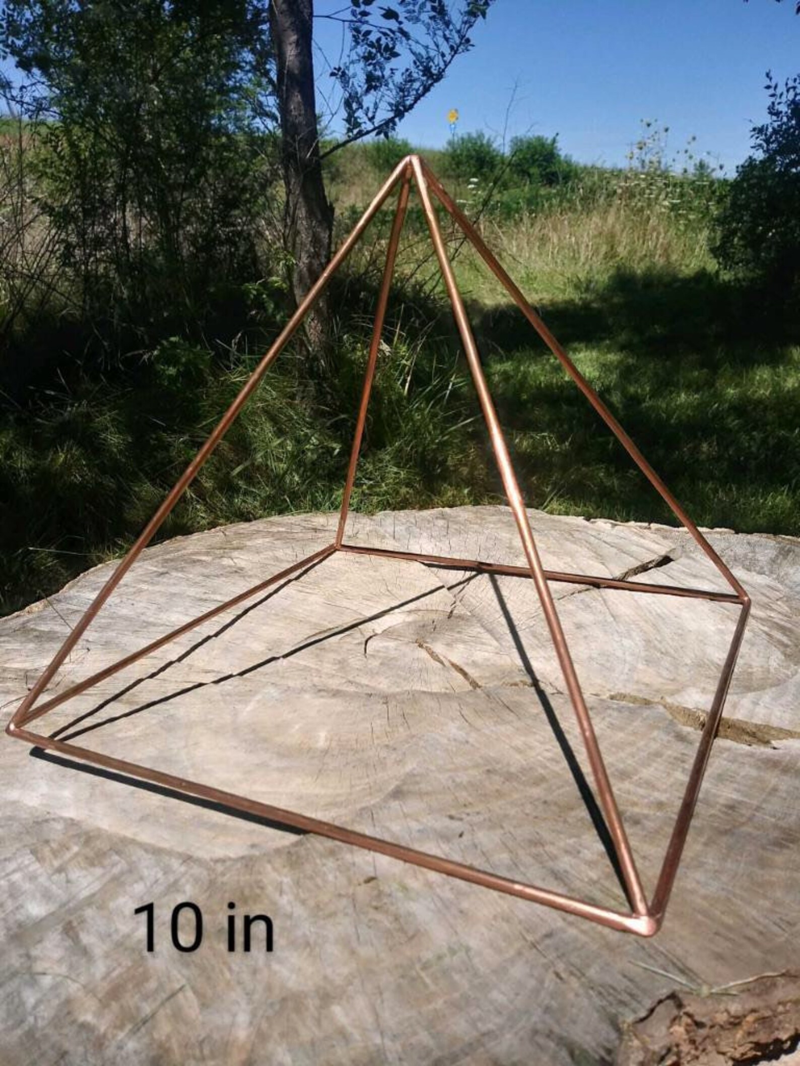 10 inch copper pyramids | Etsy