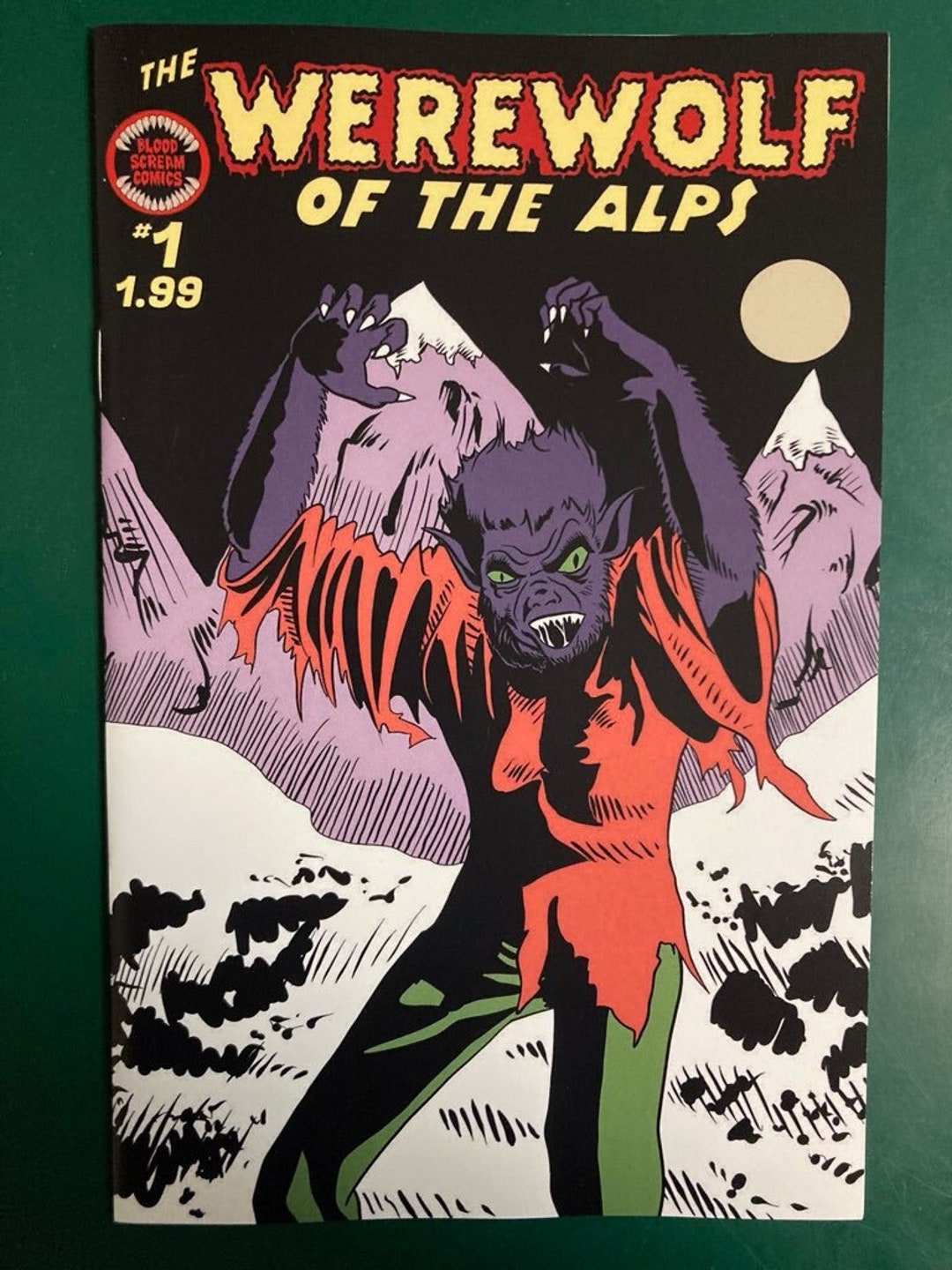 Werewolf of the Alps # 1 Comic by Blood Scream Comics - Etsy