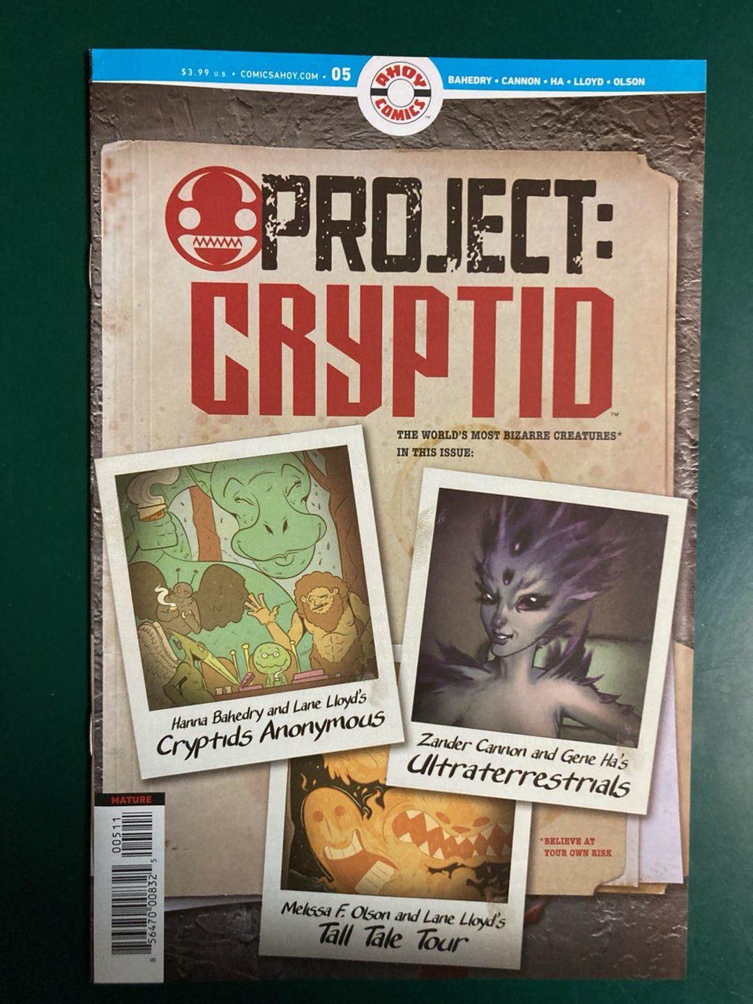 Project Cryptid # 5 Comic by Ahoy Comics - Etsy
