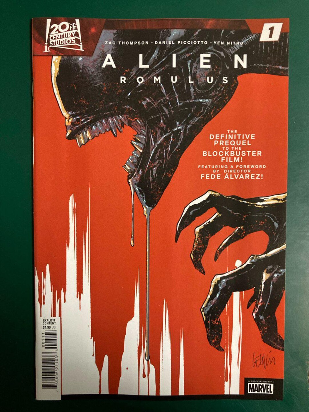 Alien Romulus 1 Comic by Marvel Comics - Etsy