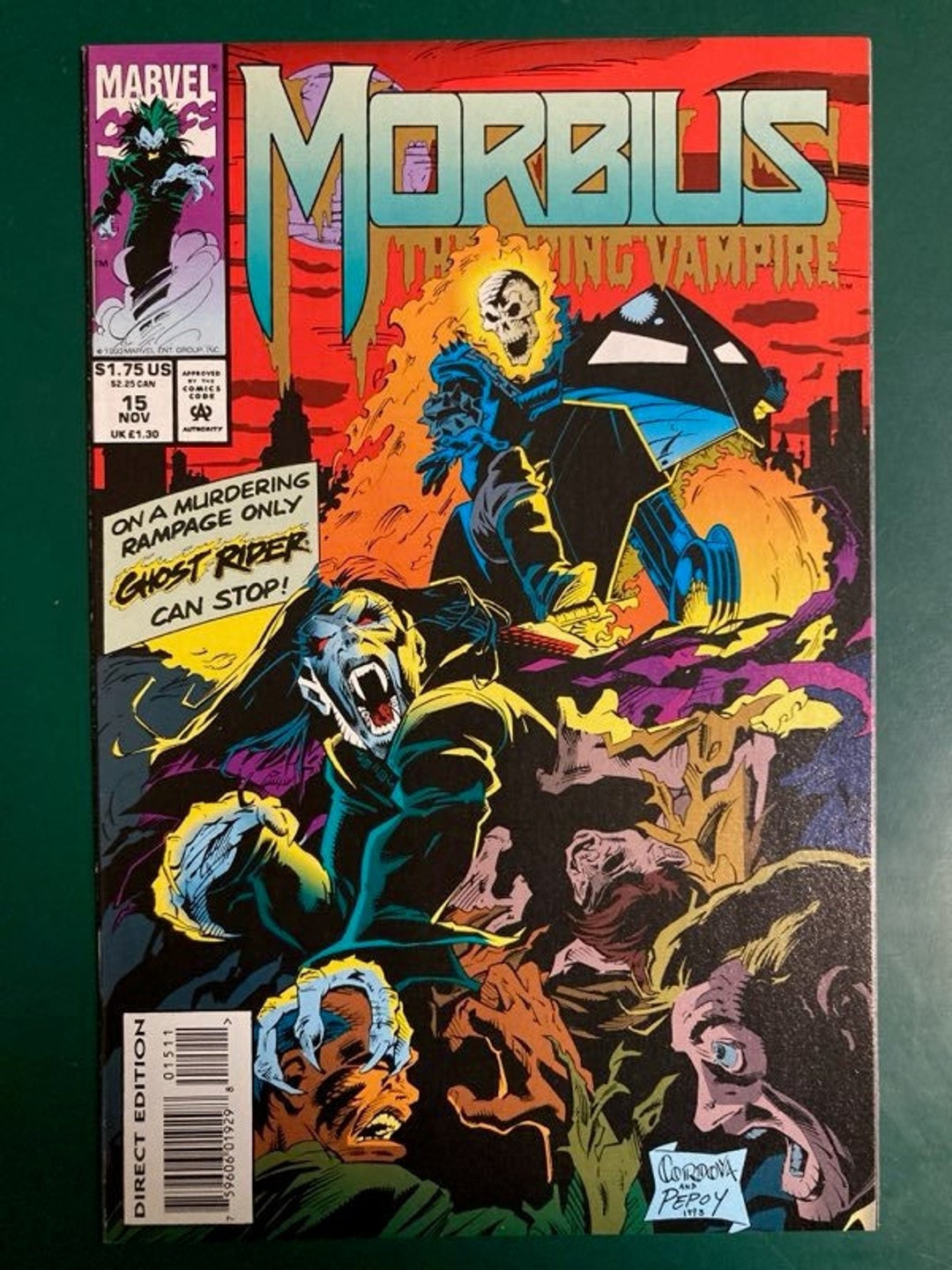 Morbius the Living Vampire 15 Comic by Marvel Comics - Etsy