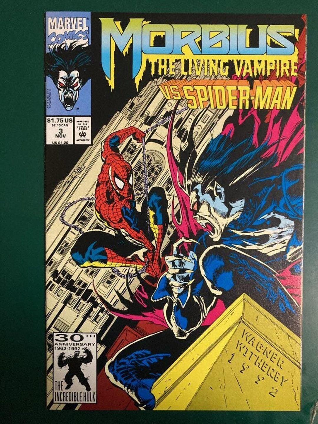 Morbius the Living Vampire 3 Comic by Marvel Comics - Etsy