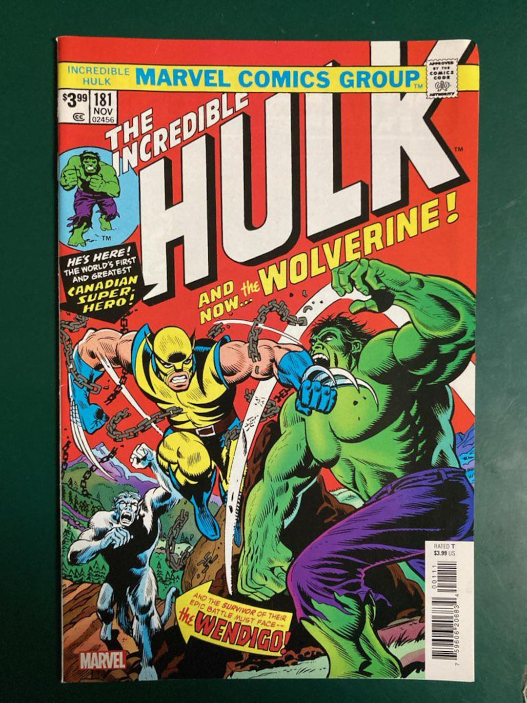 Incredible Hulk # 181 Comic by Marvel Comics (reprint) - Etsy