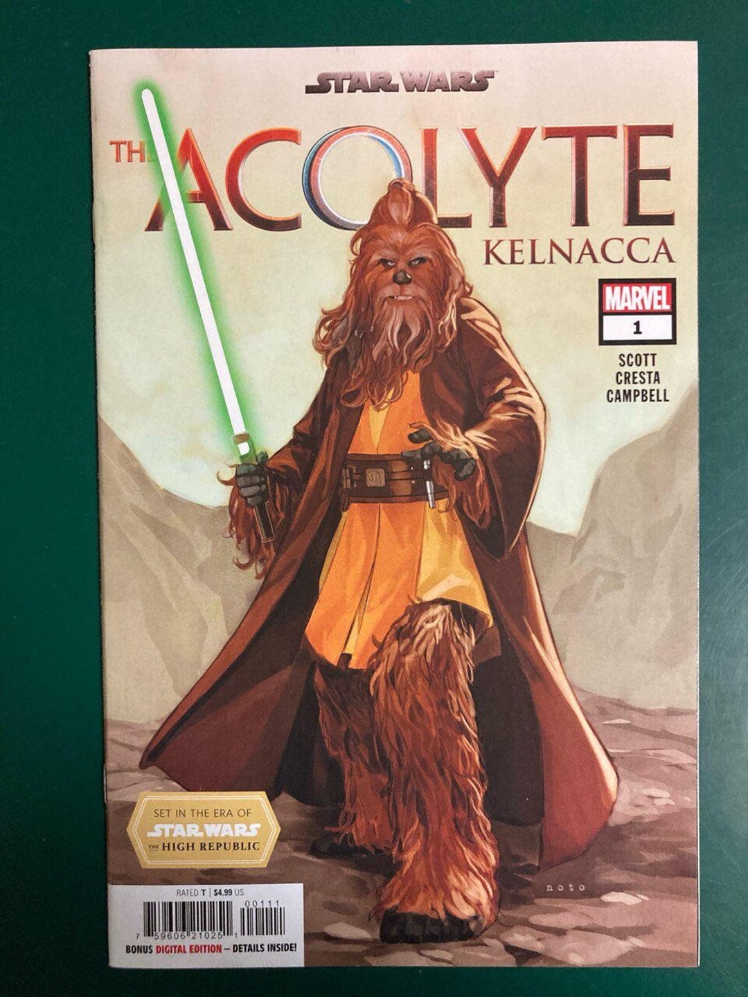 Star Wars the Acolyte: Kelnacca 1 Comic by Marvel Comics - Etsy