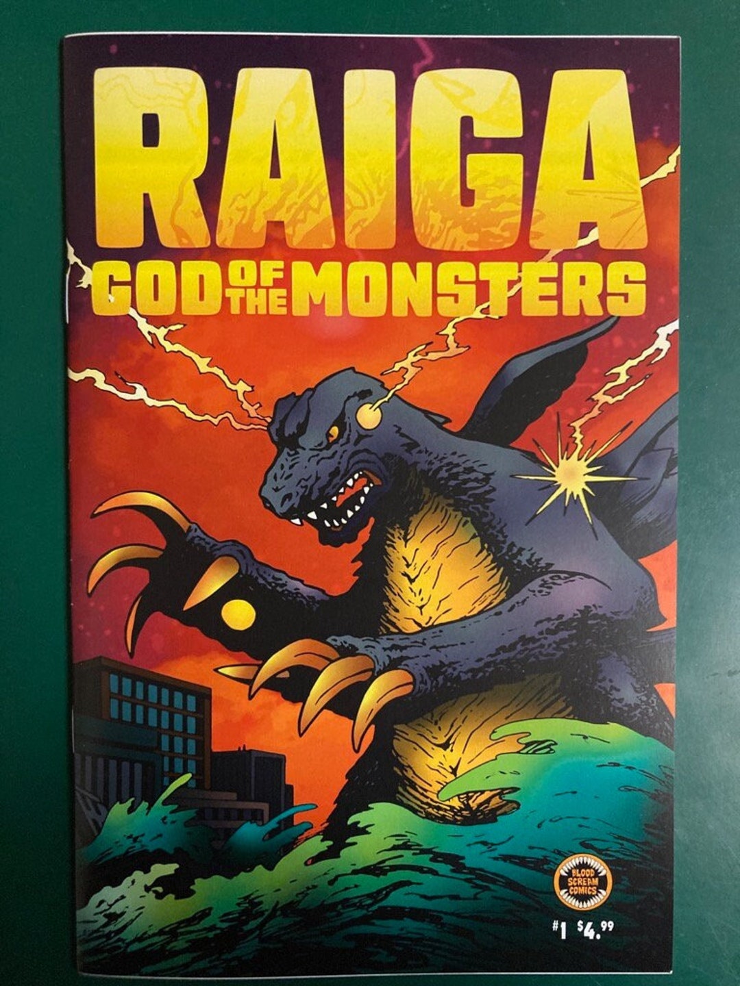 Raiga God of the Monsters 1 Comic by Blood Scream Comics - Etsy Israel