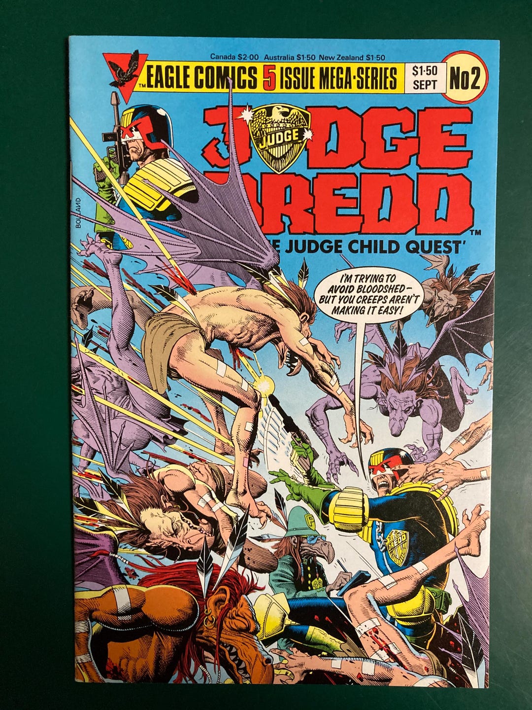 Judge Dredd: the Judge Child Quest # 2 Comic by Eagle Comics - Etsy