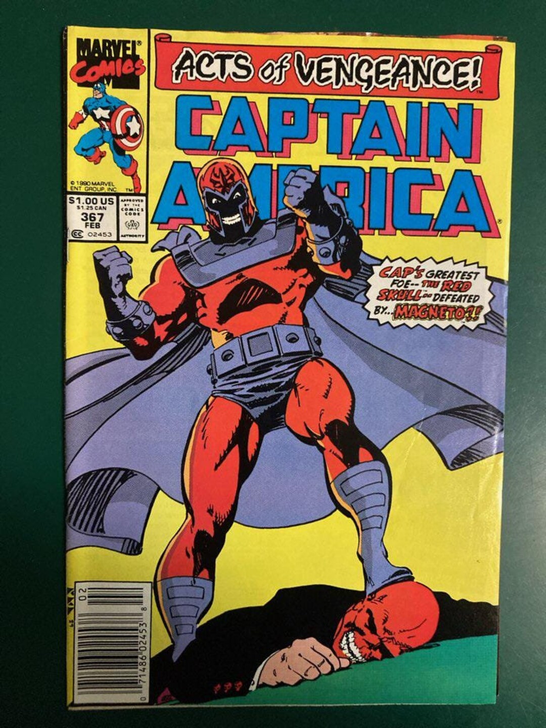 Captain America 367 Comic by Marvel Comics - Etsy
