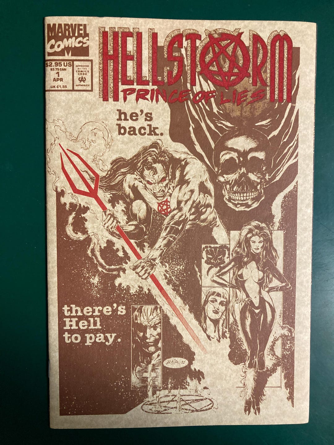 Hellstorm # 1 Comic by Marvel Comics - Etsy