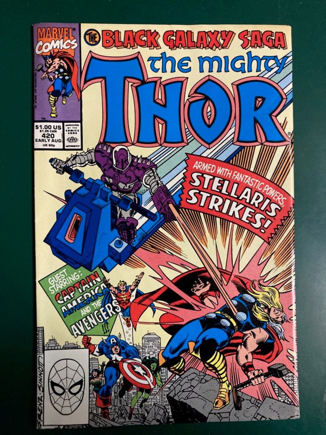 Thor 420 Comic by Marvel Comics - Etsy