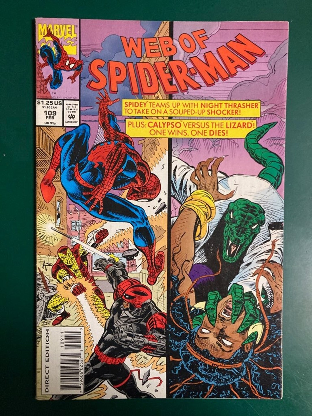 Web of Spider-man 109 Comic by Marvel Comics - Etsy
