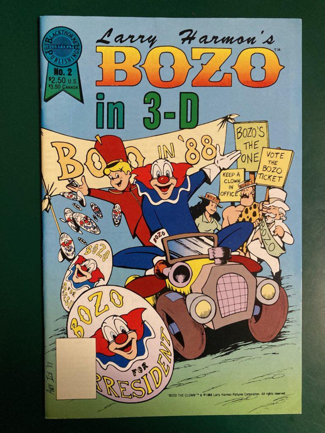 Bozo 3-D 2 Comic by Blackthorne Publishing - Etsy