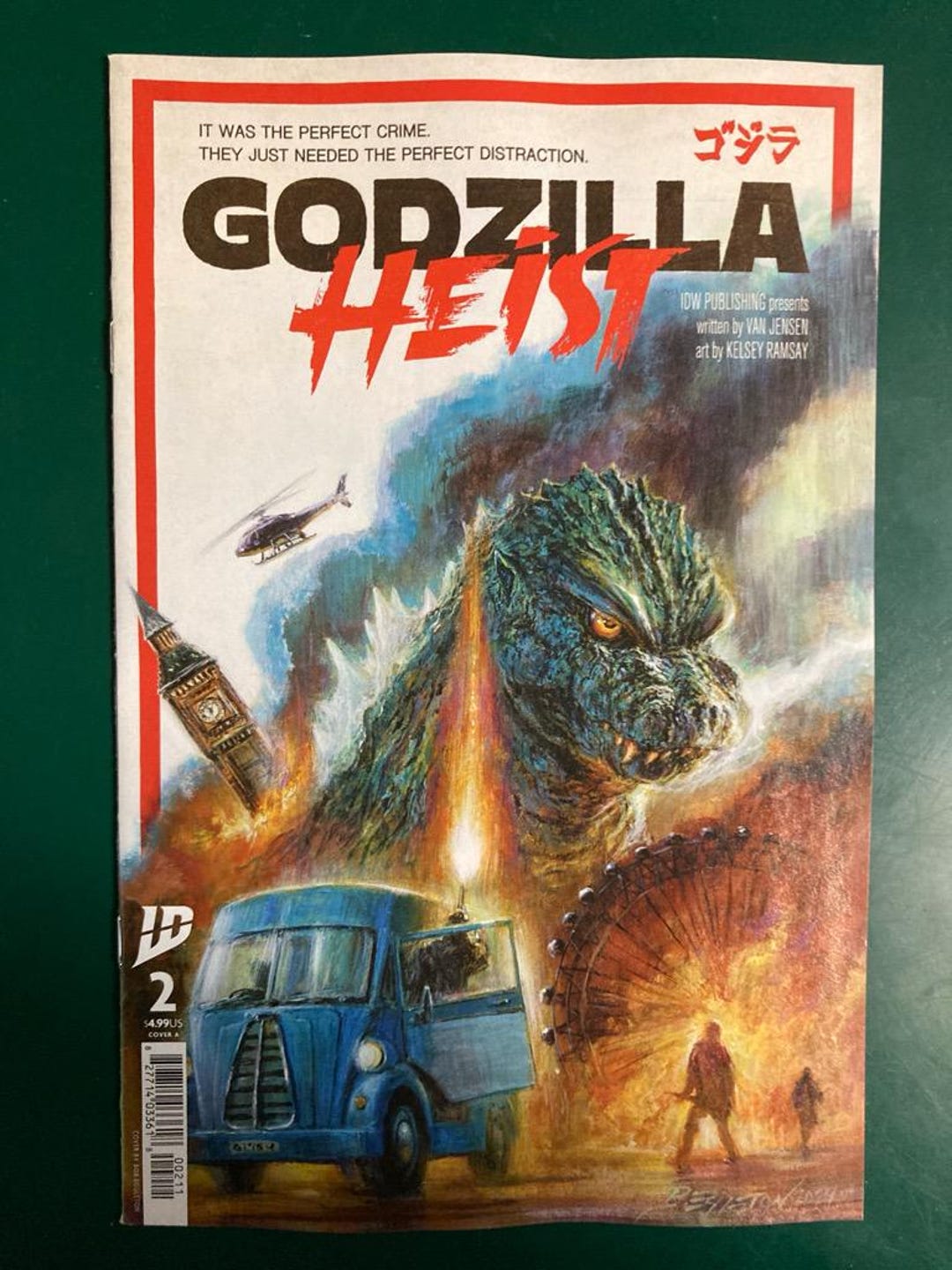 Godzilla Heist # 2 Comic by IDW Comics - Etsy