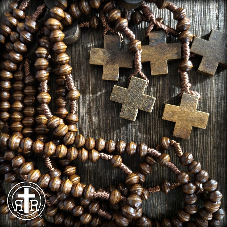 Rugged Rosaries the Living Simply Catholic Wood Rosary - Etsy