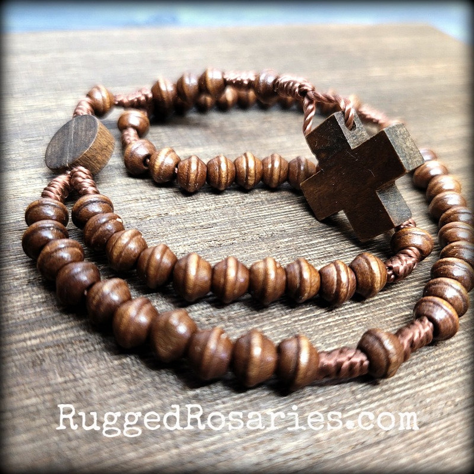 Rugged Rosaries - the + Living Simply + Catholic Wood Rosary ...