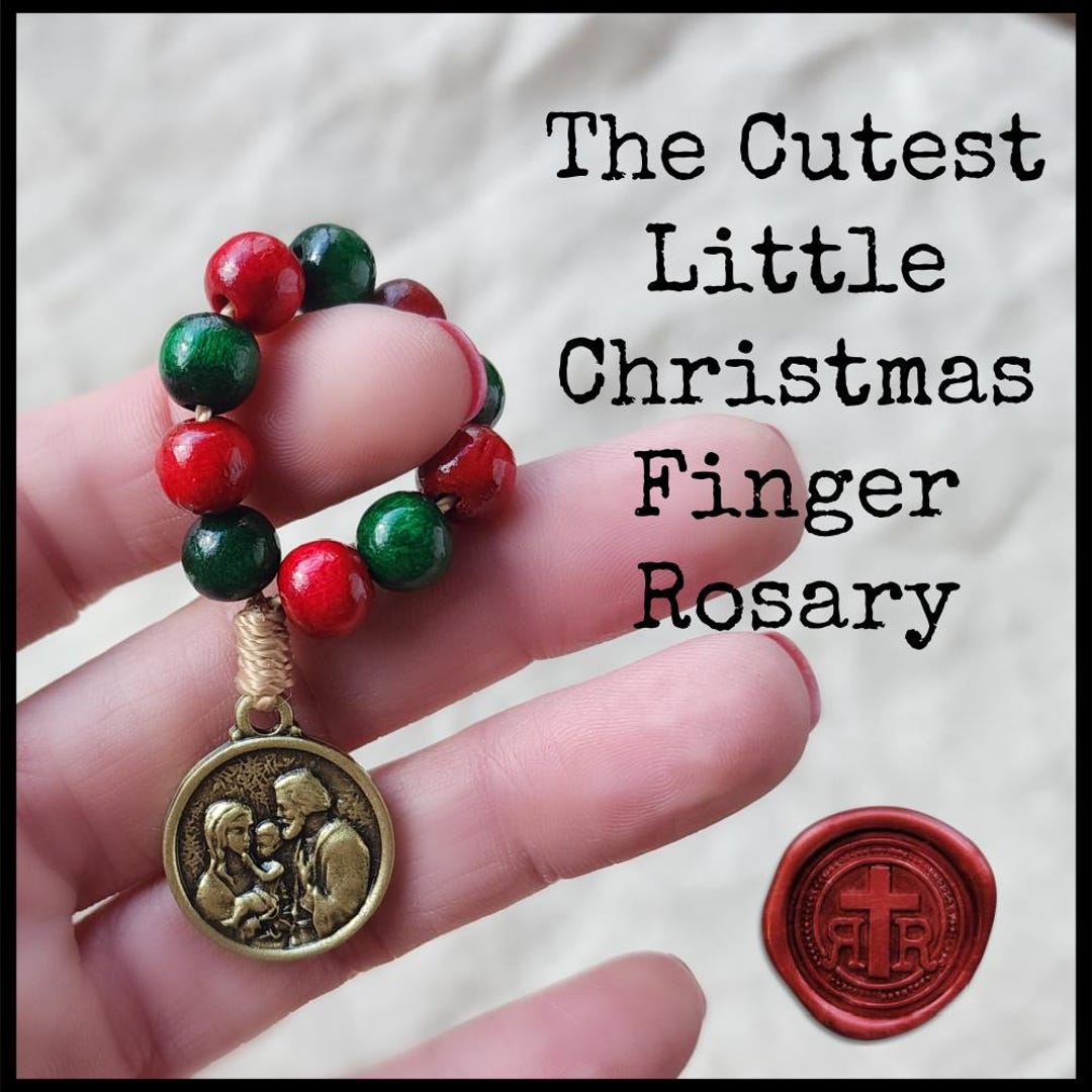 Christmas Finger Rosary Cutest Little Stocking Stuffers for Catholics ...