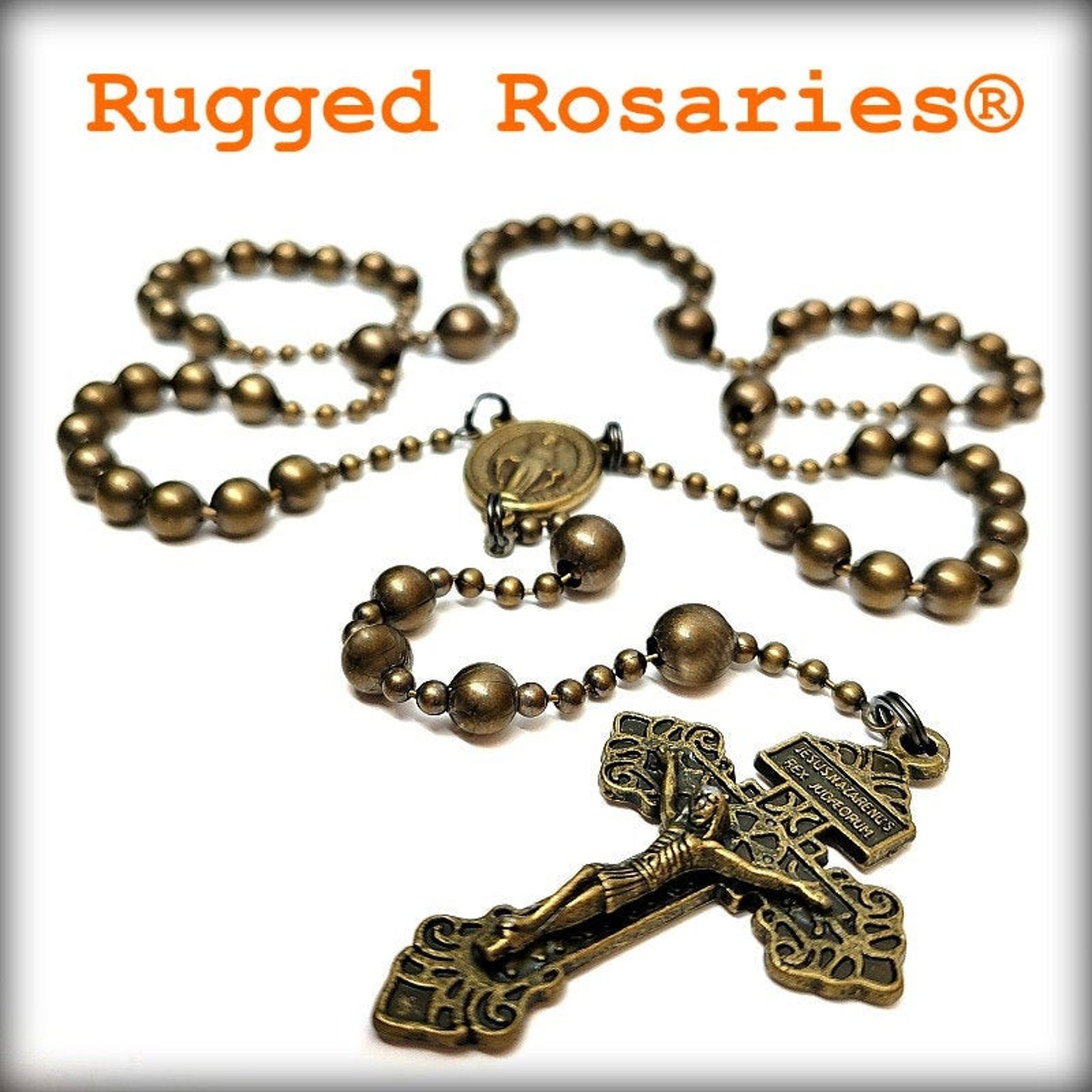 Rugged Rosaries® WWI Battle Beads® Combat Rosary in Antique | Etsy