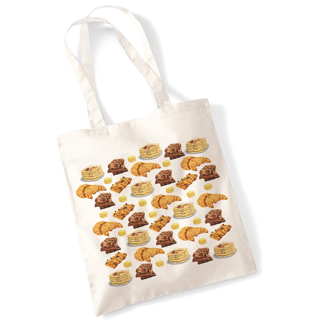 Pastry Breakfast Croissant Tote Bag Shoulder Bag Shopping Bag - Etsy