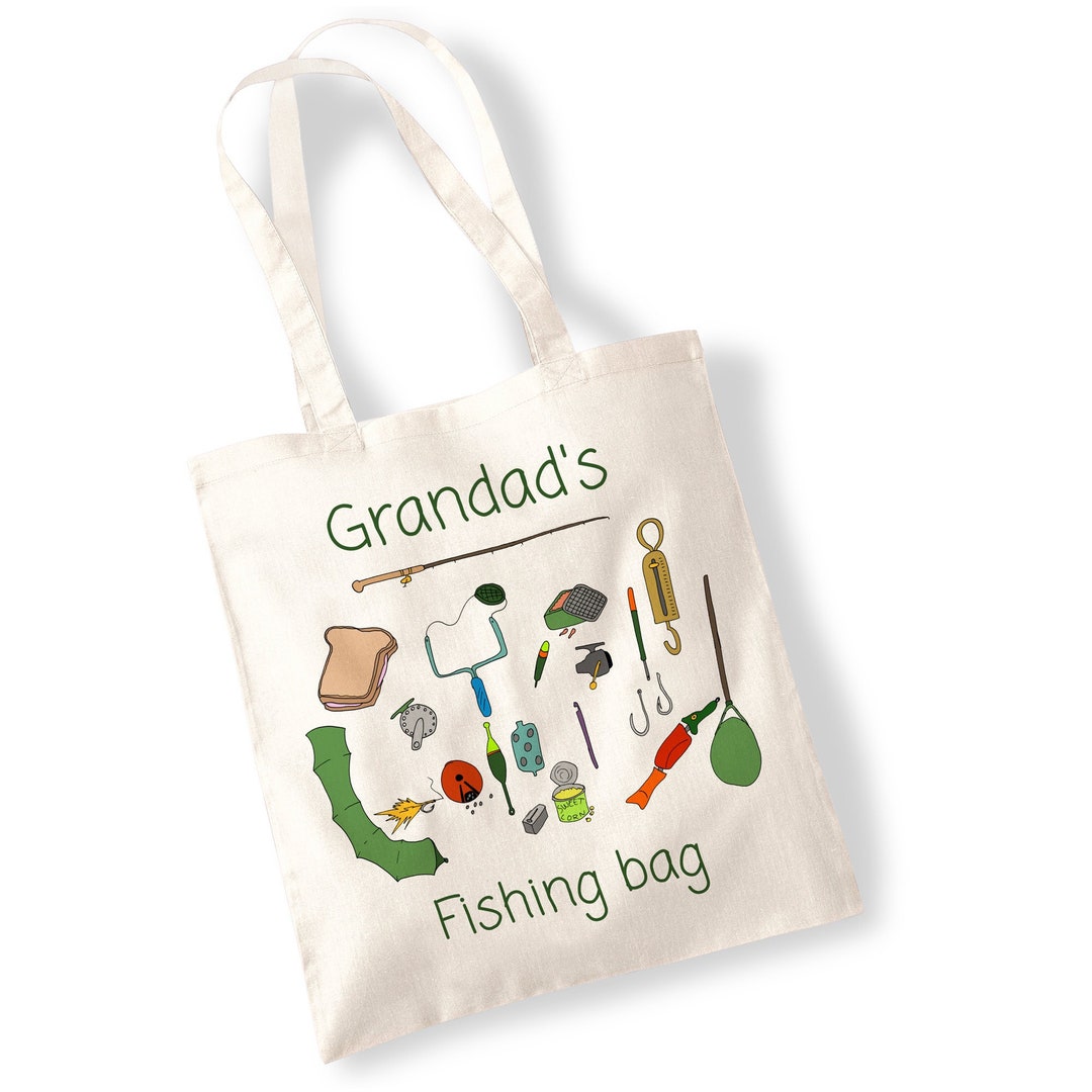 Custom Name Fishing Bag - Perfect Present for an Angler, Fisherman ...