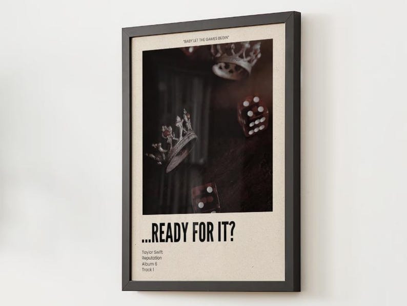 Ready for It Reputation Vinyl Polaroid Taylor Swift Wall Art - Etsy