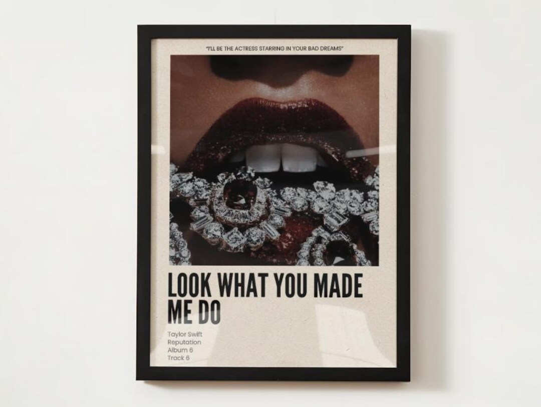 LWYMMD Reputation Vinyl Polaroid Taylor Swift Wall Art Look What You ...