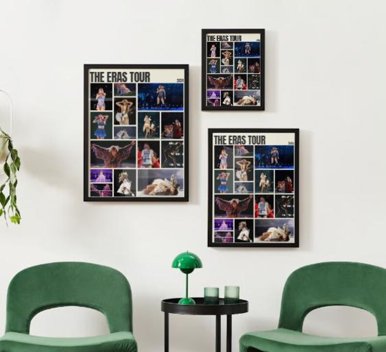 The Eras Tour Taylor Swift Poster Wall Art Lover TTPD Midnights 1989 ...