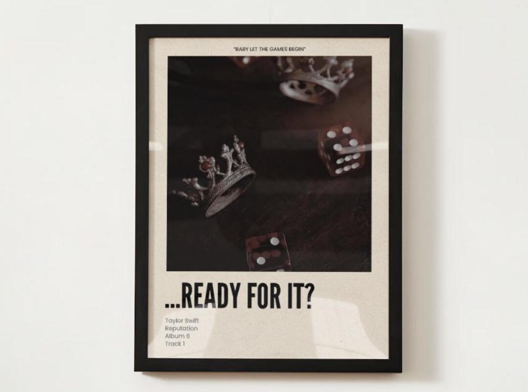 Ready for It Reputation Vinyl Polaroid Taylor Swift Wall Art - Etsy