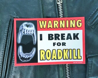 Roadkill Sticker - Etsy