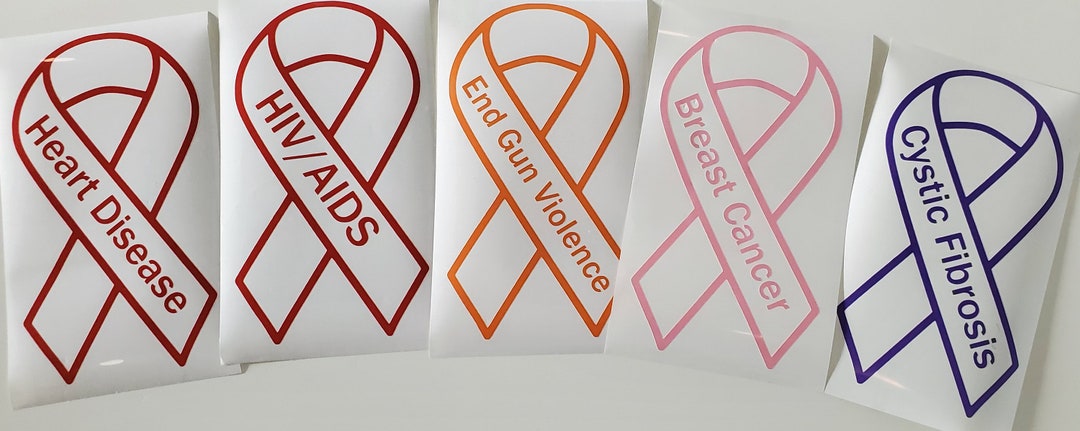Awareness Ribbon Decal - Etsy