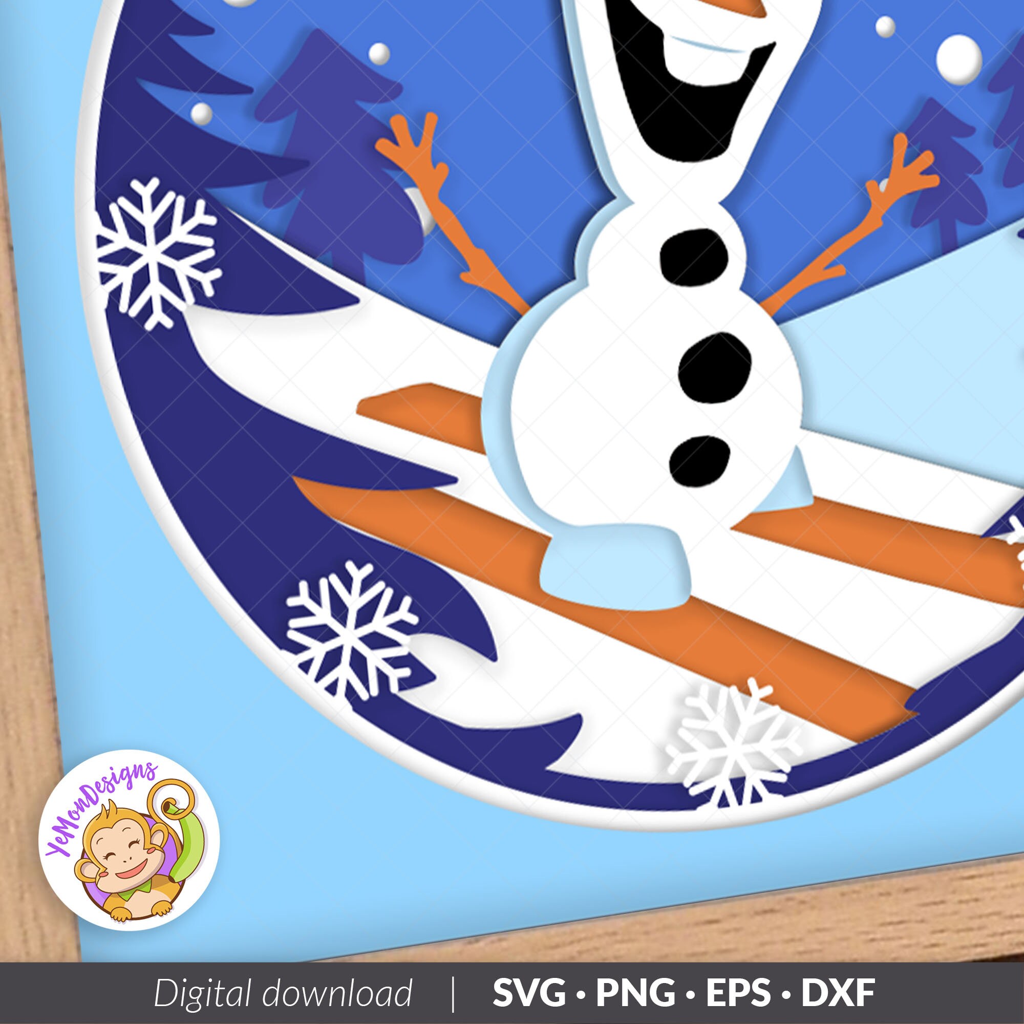 3D Snowman Shadow Box SVG Template Winter Paper Cut Light - Etsy Australia