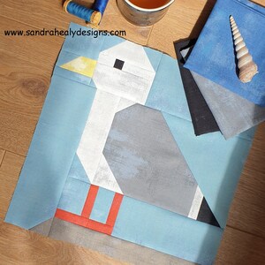 Seagull Nautical Quilt Block Pattern, Machine Pieced, Digital PDF ...