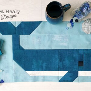 Whale Quilt Block Pattern: Nautical Pieced Design (digital Download PDF ...