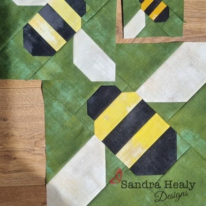 Bee Quilt Block Pattern: Machine Pieced (PDF Digital Download) - Etsy