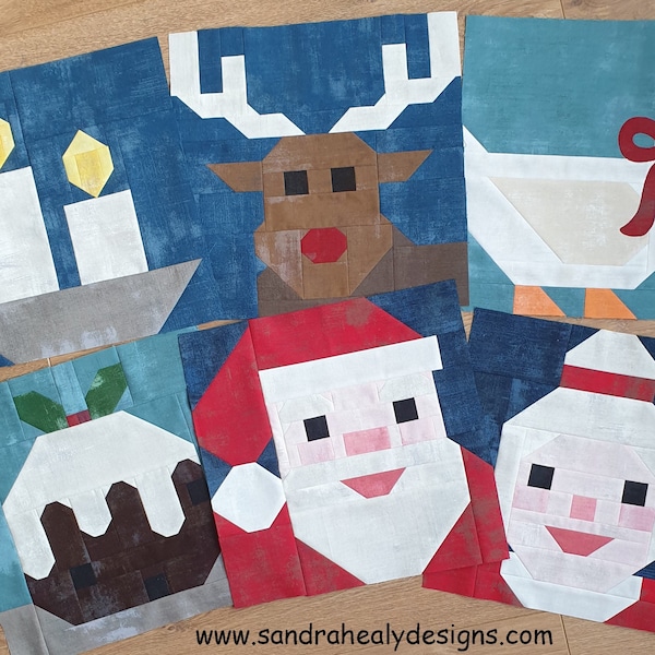 Santa Quilt Pattern - Etsy