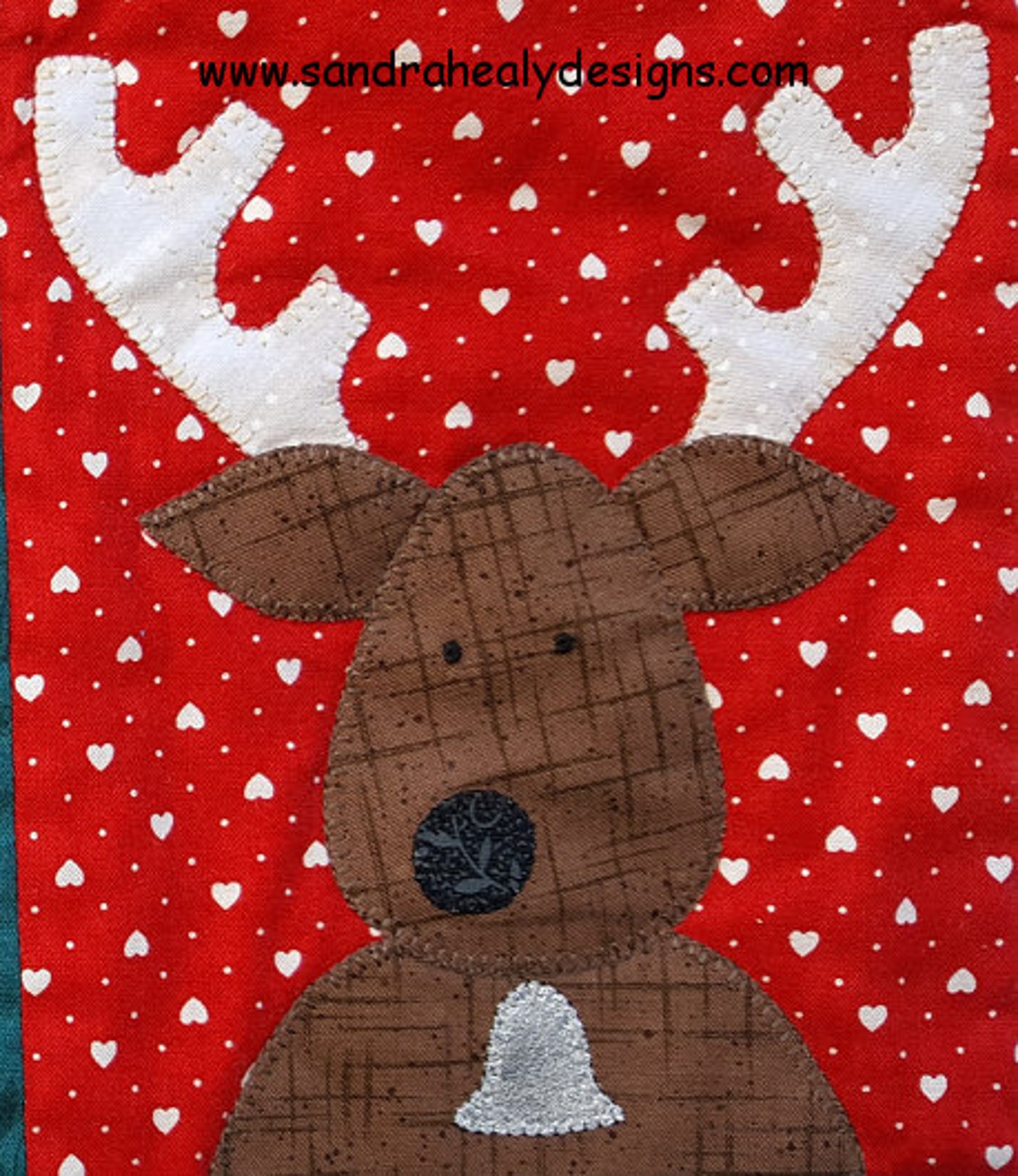 Christmas Reindeer Quilt Pattern, Applique, Instant PDF Digital ...