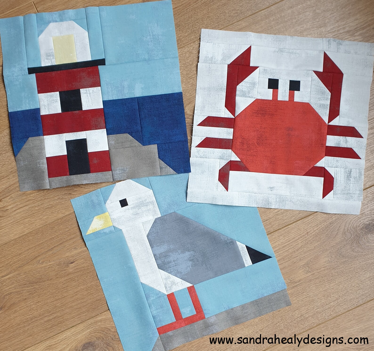 Crab Nautical Quilt Block Pattern Machine Pieced Digital PDF - Etsy