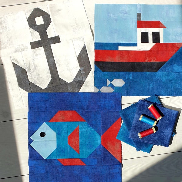 Fish Quilt Block - Etsy