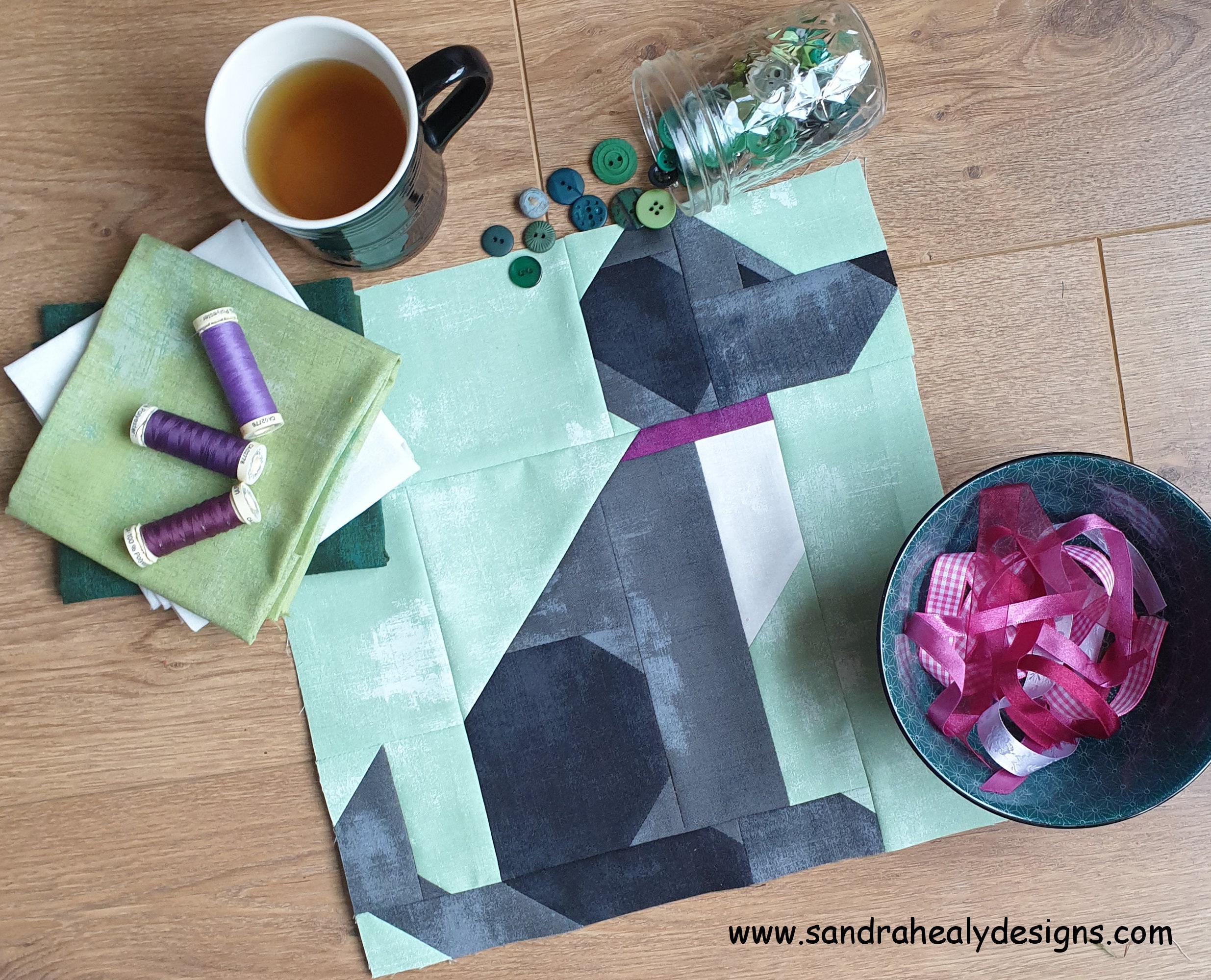 Puppy Dog Quilt Block Pattern, Machine Pieced, PDF Instant Download ...