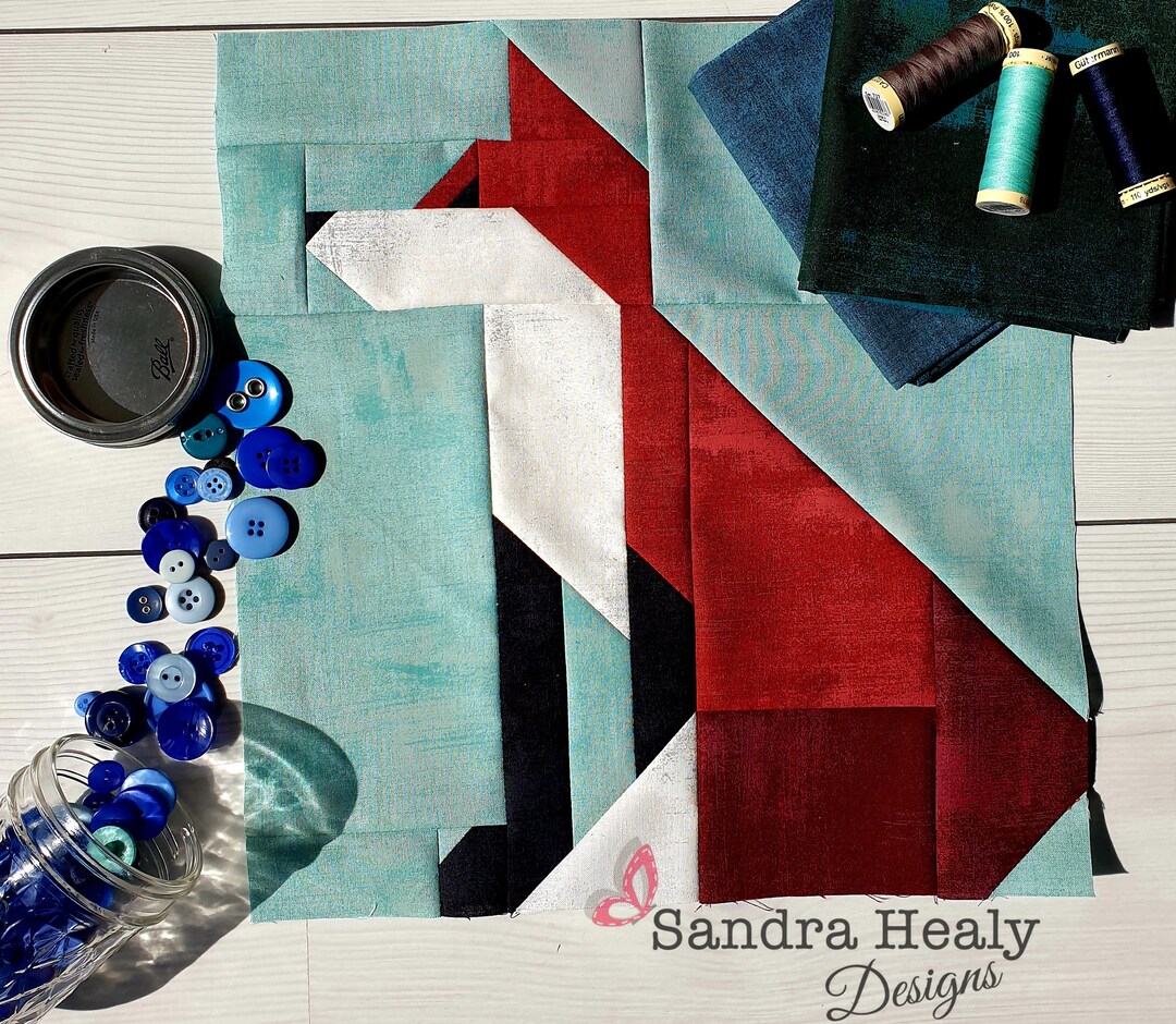 Fox Quilt Block Pattern, Woodland Fall Quilt Blocks, Machine Pieced ...