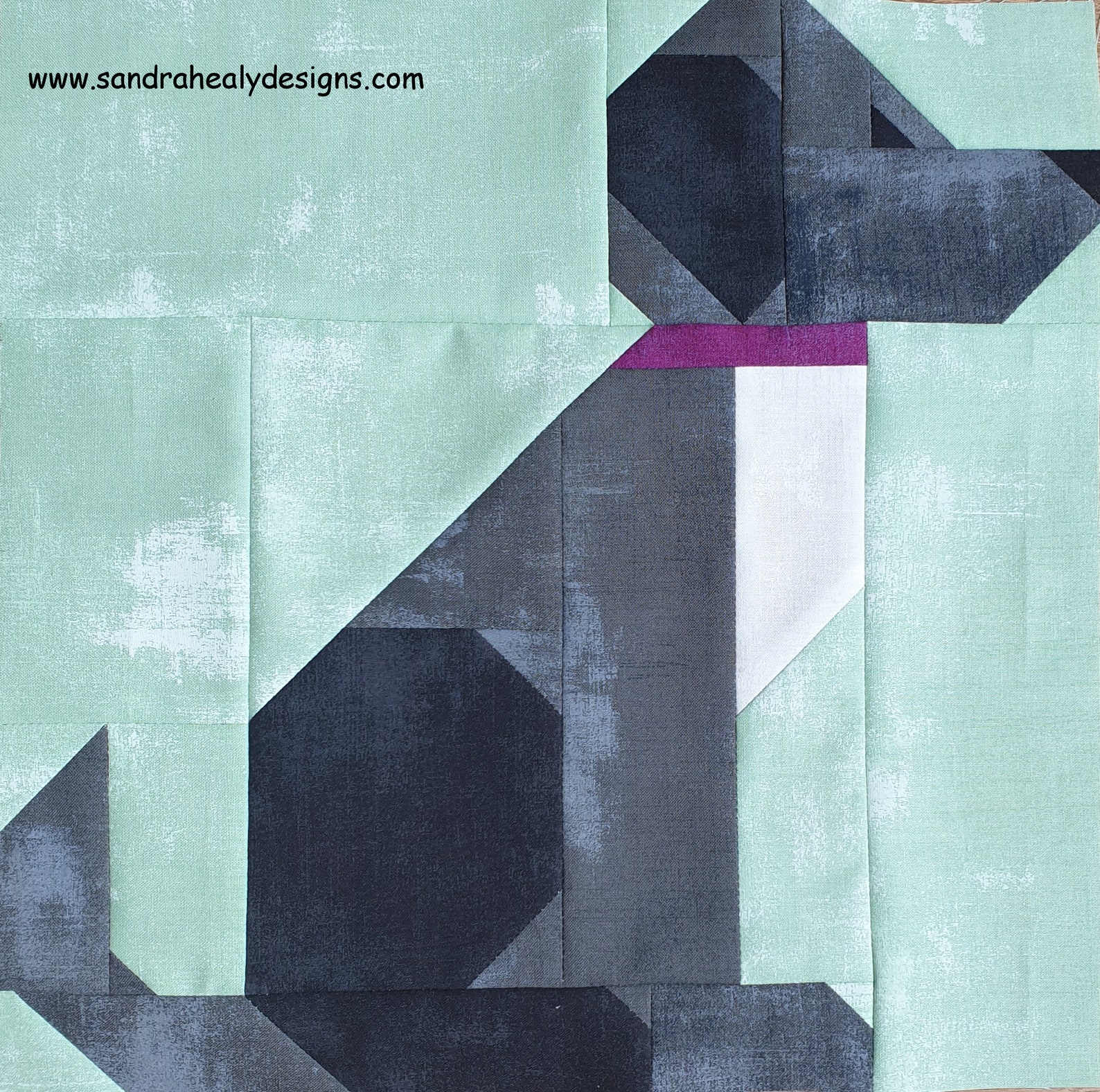 Puppy Dog Quilt Block Pattern Machine Pieced PDF Instant - Etsy